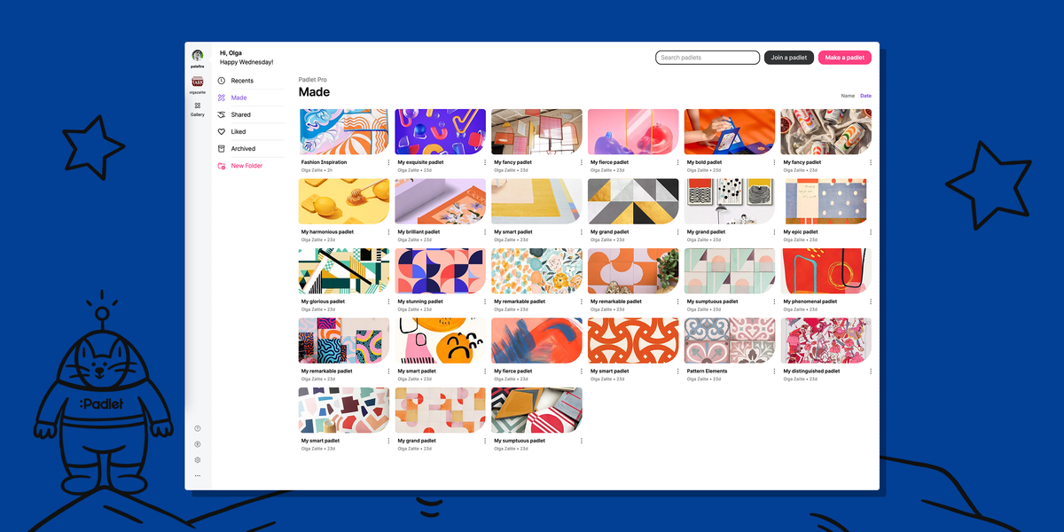 Redesigning the dashboard