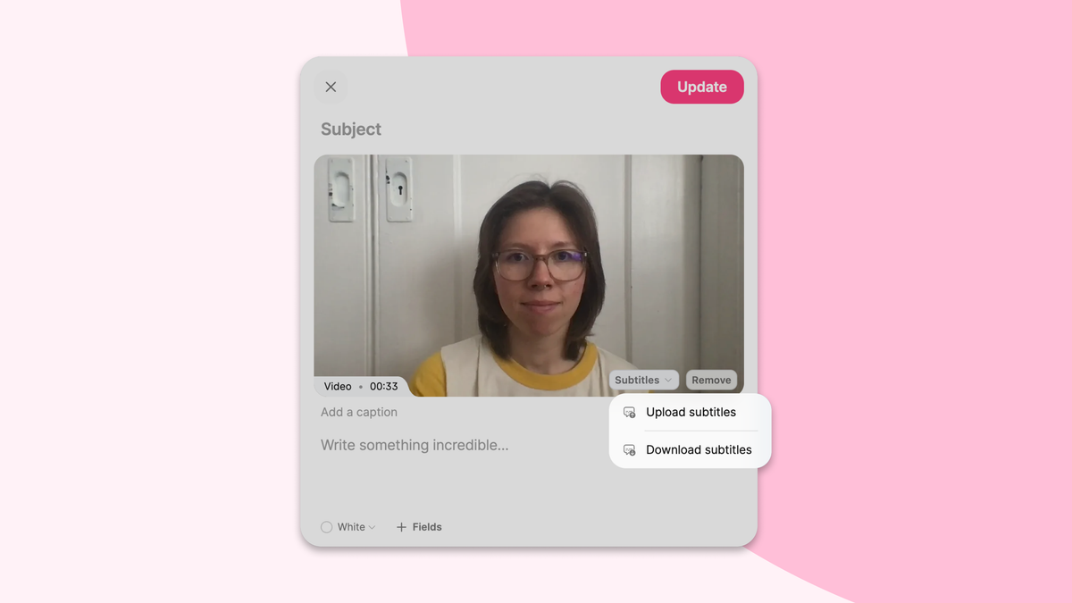 Caption editing and WCAG AA progress