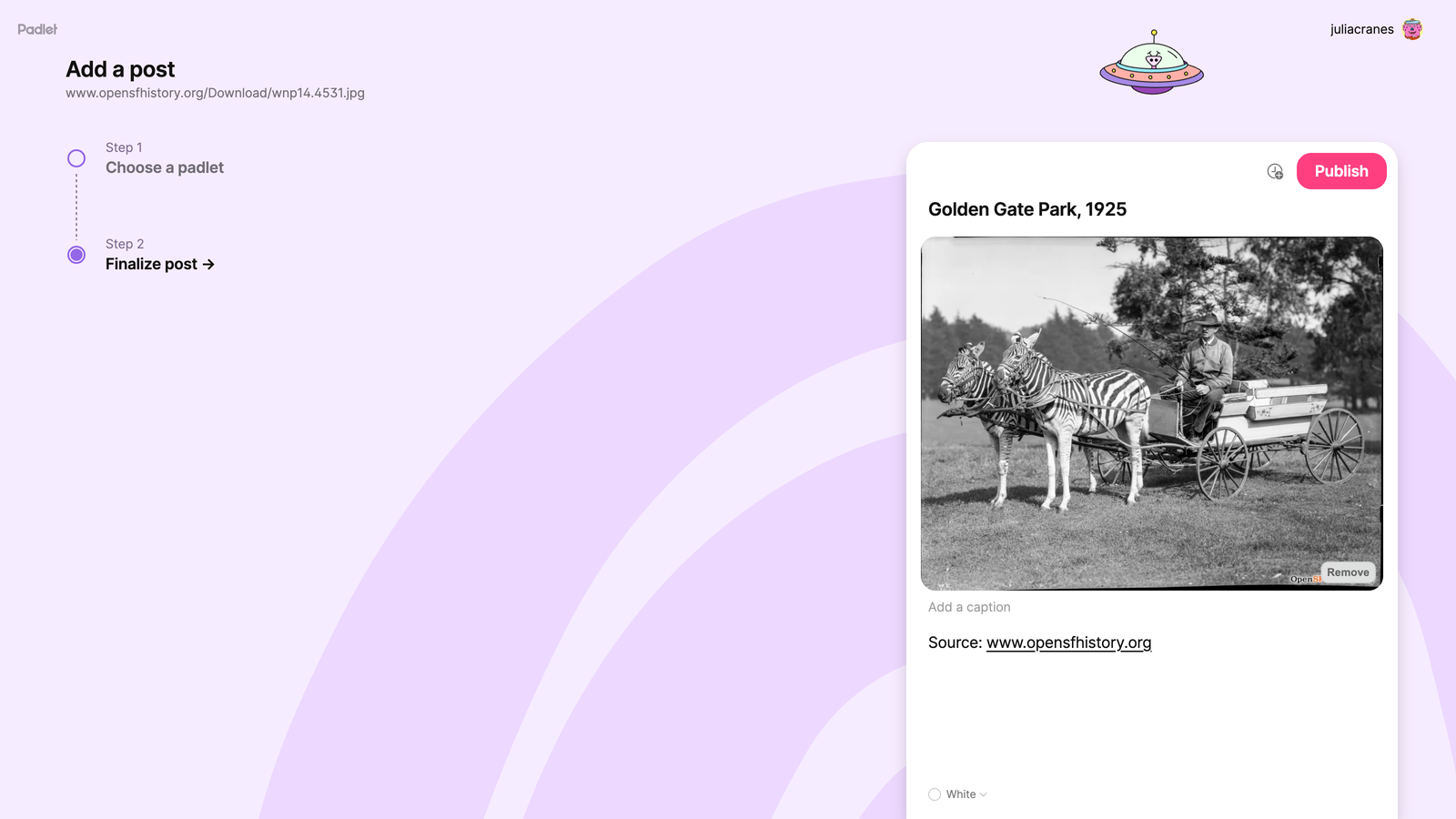 Padlet Mini: Save web content directly to boards