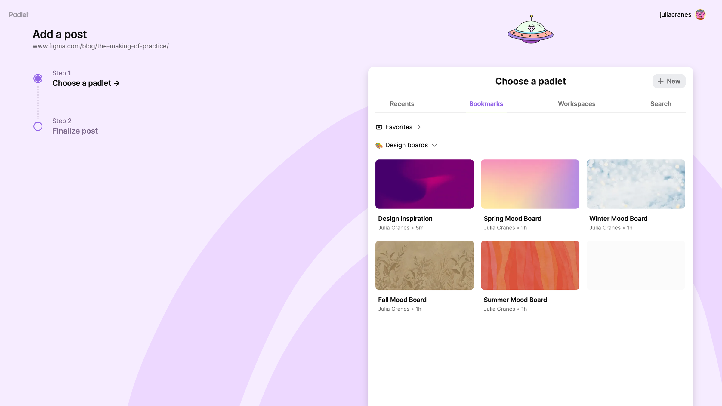 Padlet Mini: Save web content directly to boards